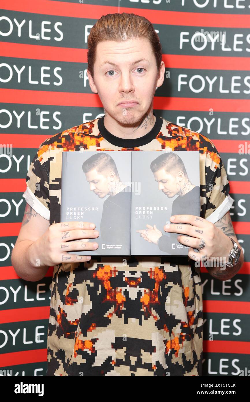British rapper Professor Green signs copies of his autobiography 'Lucky ...