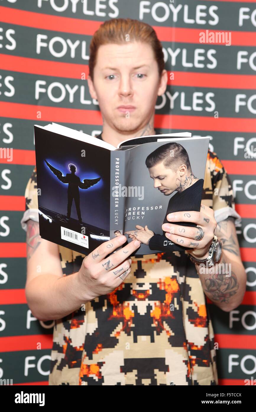 British rapper Professor Green signs copies of his autobiography 'Lucky ...