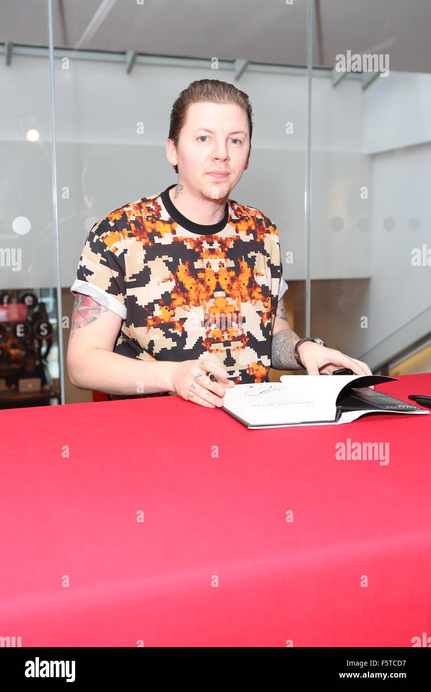 British rapper Professor Green signs copies of his autobiography 'Lucky ...