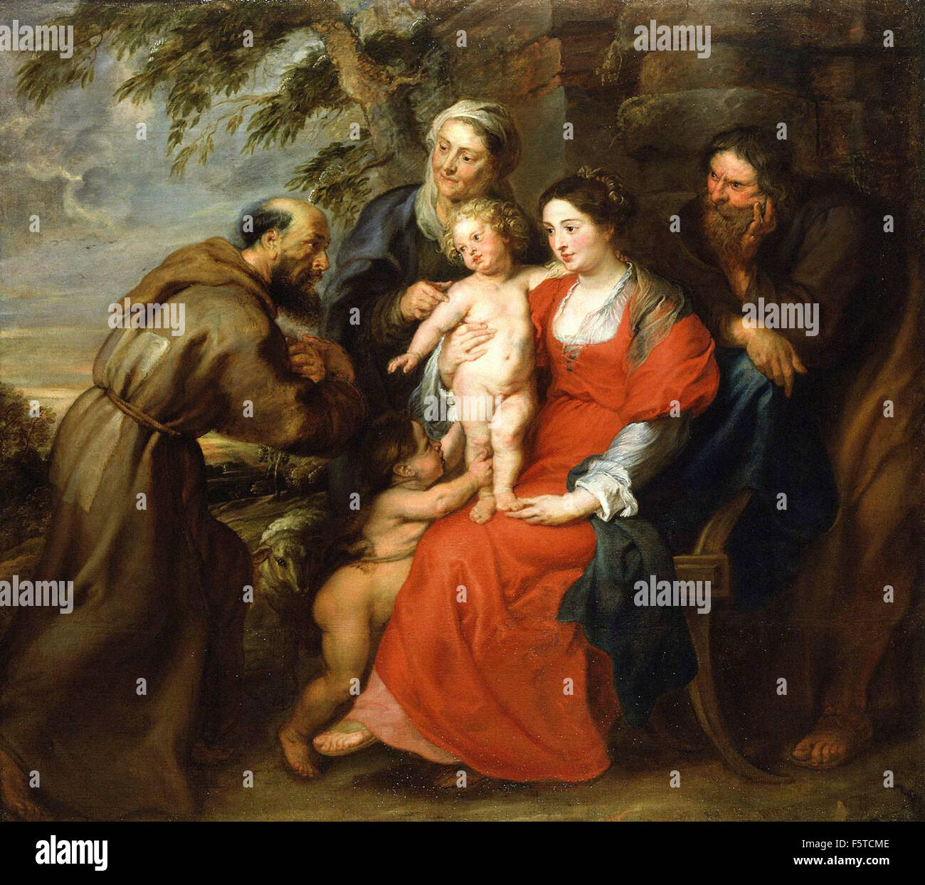 Peter Paul Rubens - The Holy Family with Saint Francis Stock Photo - Alamy