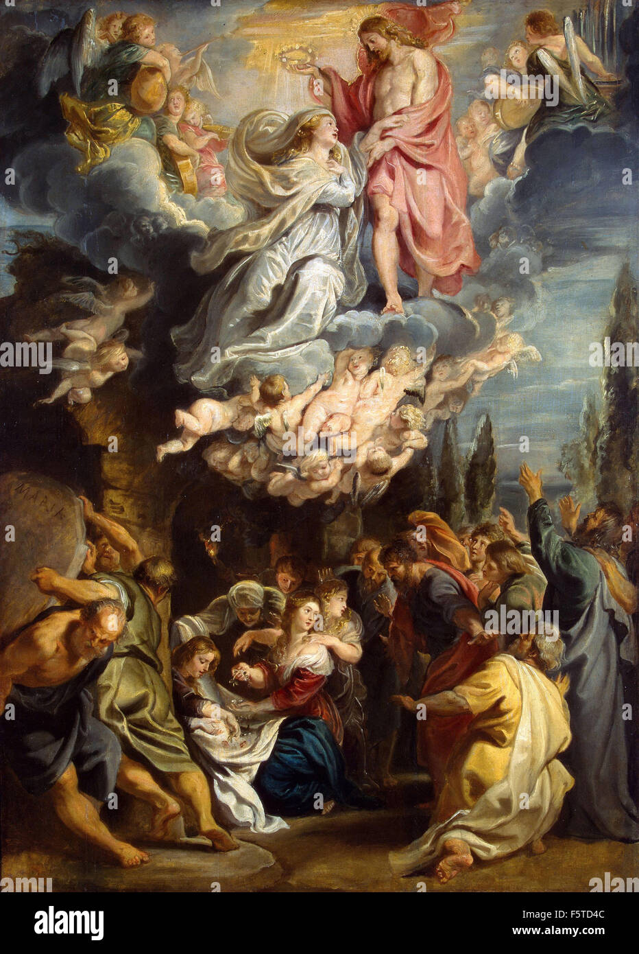 Coronation of virgin peter paul rubens painting art hi-res stock photography and images - Alamy
