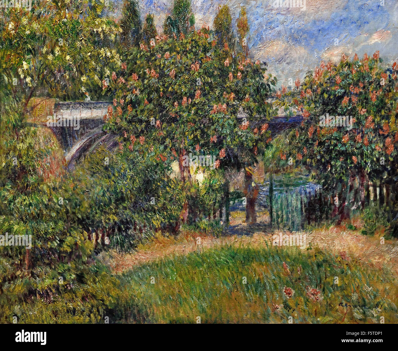 Pont du chemin de fer à Chatou - Railway Bridge at Chato 1881 Pierre ...