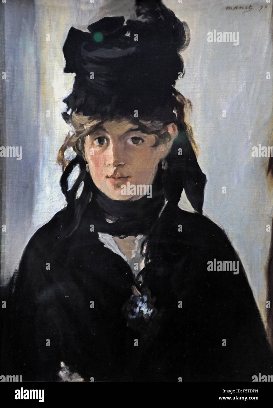Berthe Morisot 1872 Édouard Manet 1832 – 1883 France French Stock Photo ...
