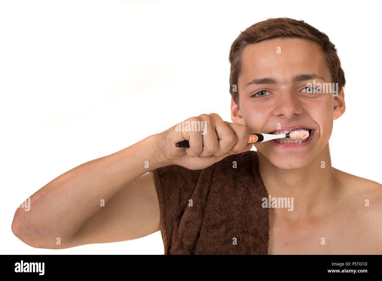 Brush my teeth teen hi-res stock photography and images - Alamy