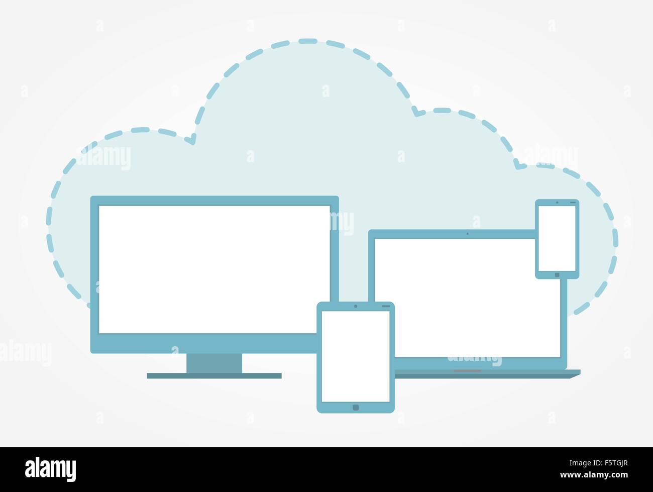 Cloud computing mobile phone Stock Vector Images - Alamy
