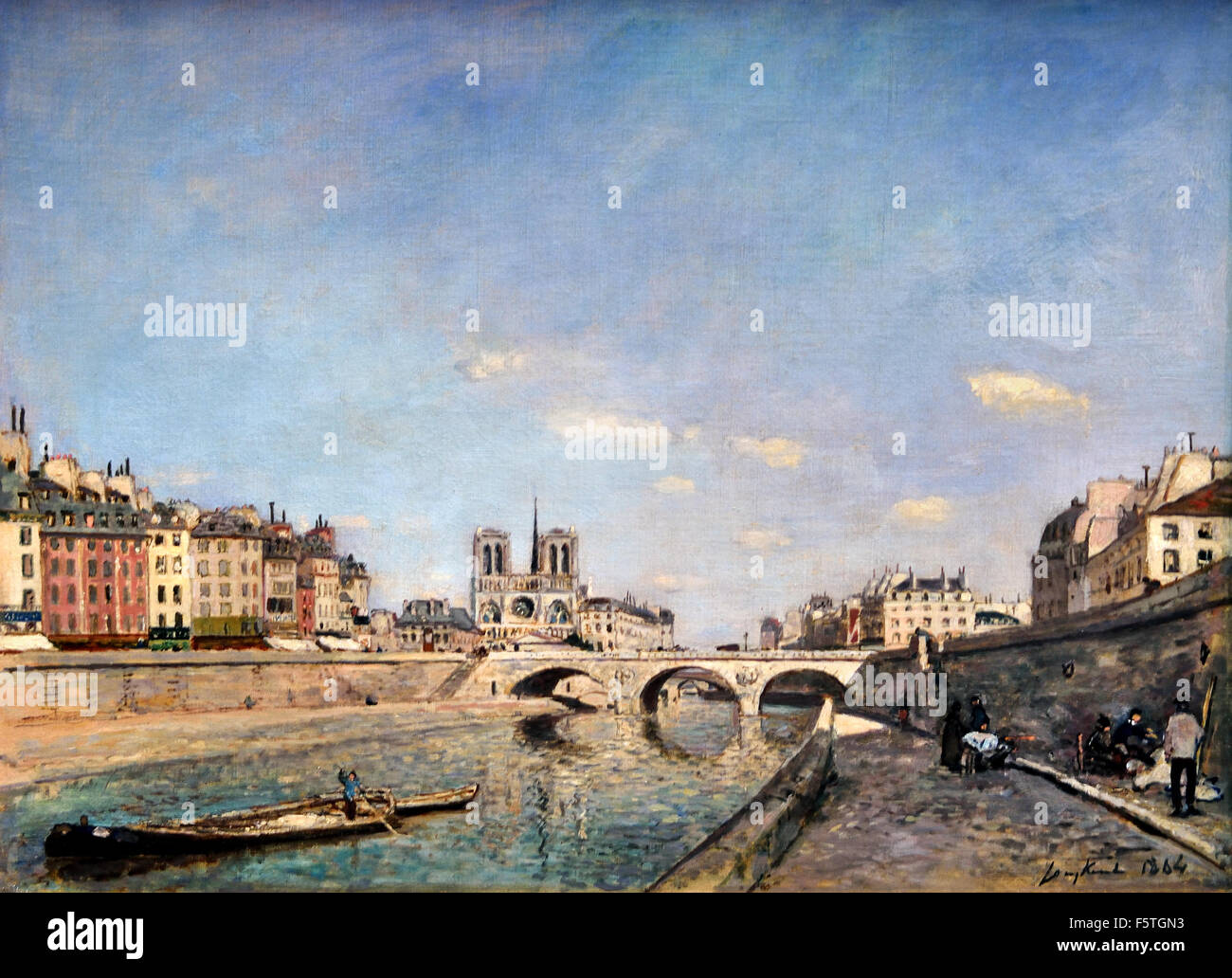 Seine et Notre Dame de Paris 1864 Johan Barthold Jongkind Dutch ...