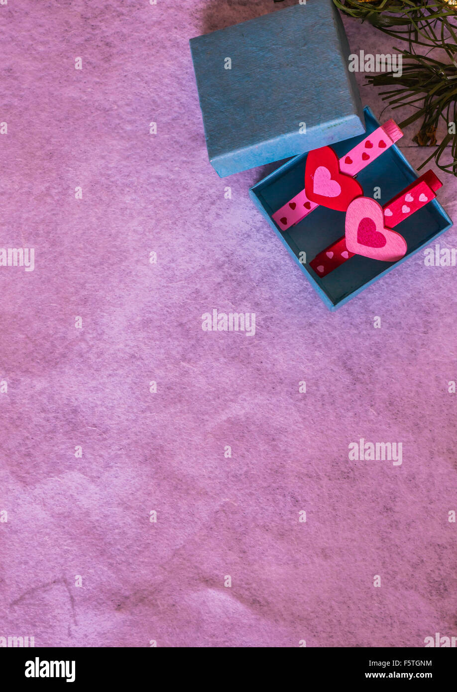 heart-shaped in gift box for the festival Stock Photo - Alamy