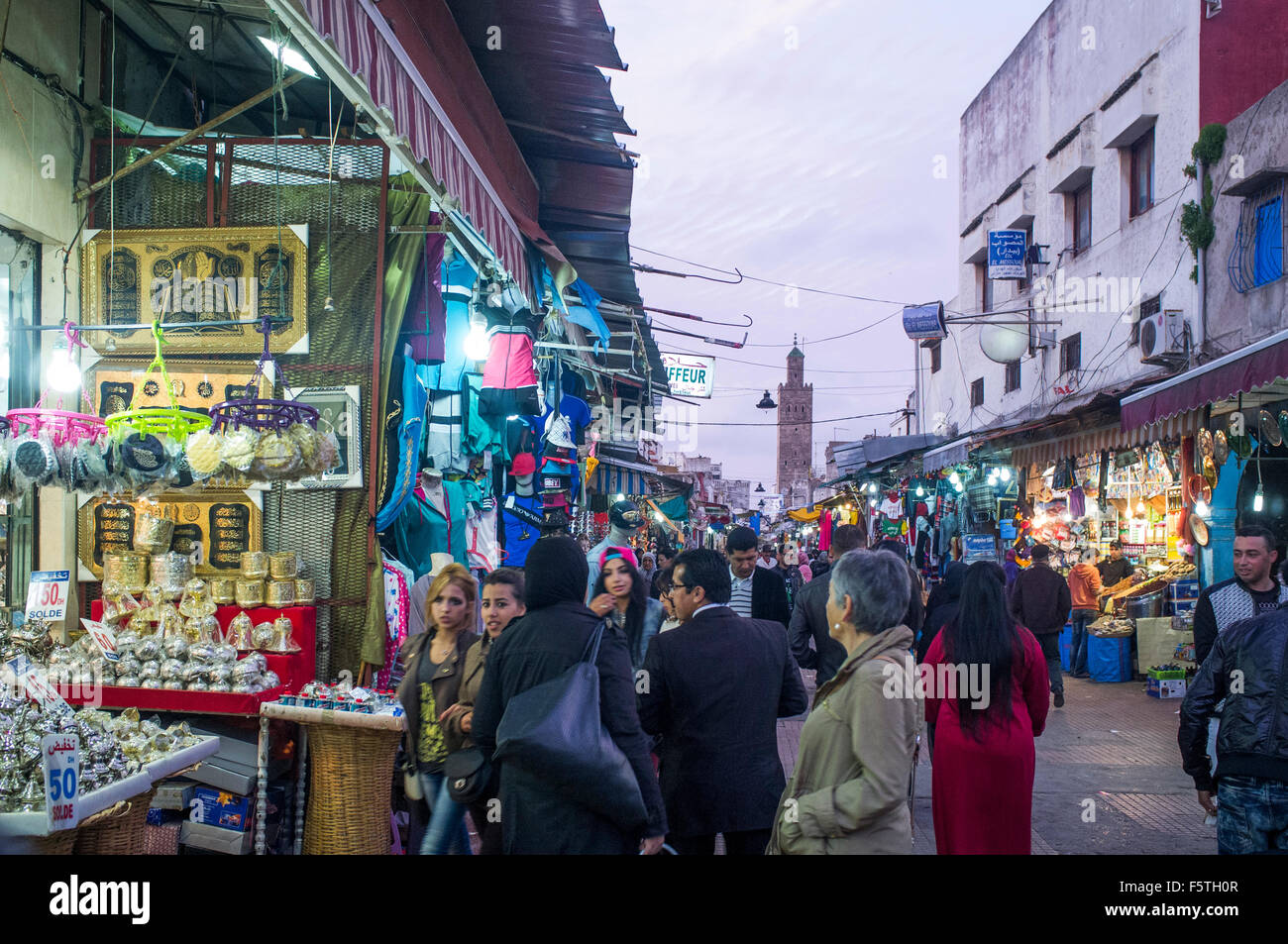 Shops in the Medina (old town), Rabat, Morocco Stock Photo - Alamy