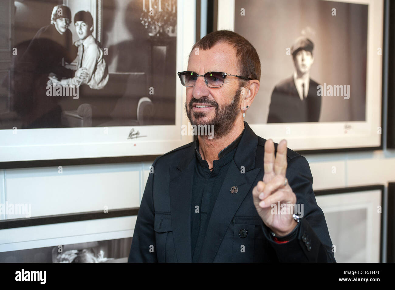 Ringo Starr opens a display of his photographs charting his childhood ...