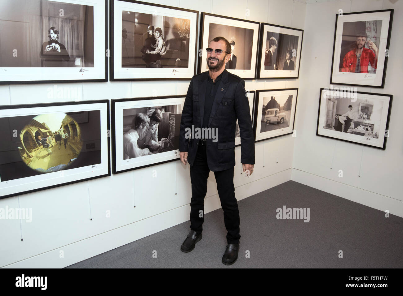 Ringo Starr opens a display of his photographs charting his childhood ...