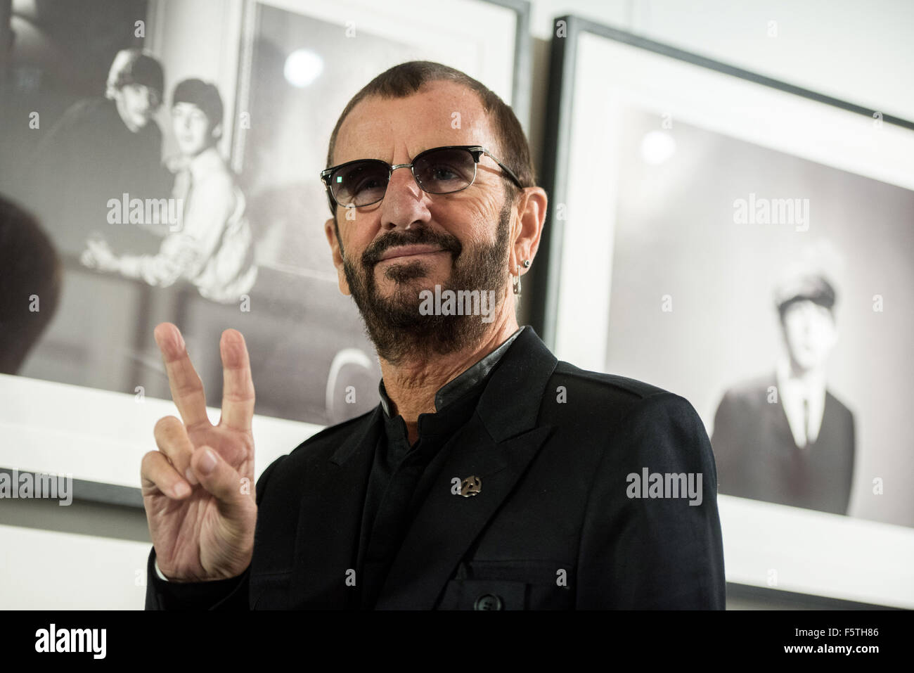 Ringo Starr opens a display of his photographs charting his childhood ...