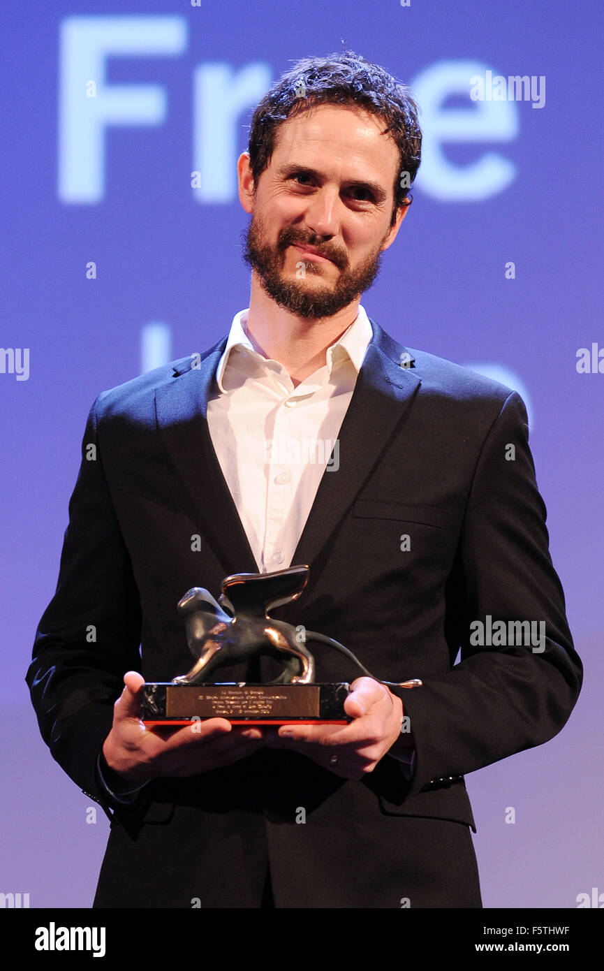 72nd Venice Film Festival - Awards Ceremony Jake Mahaffy receives the ...