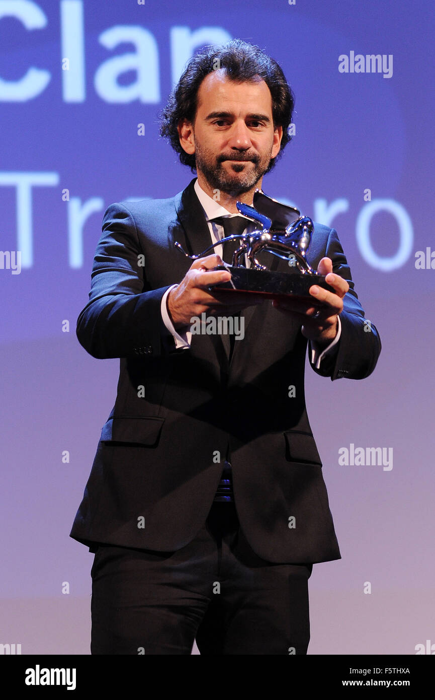 72nd Venice Film Festival - Awards Ceremony Pablo Trapero receives the ...