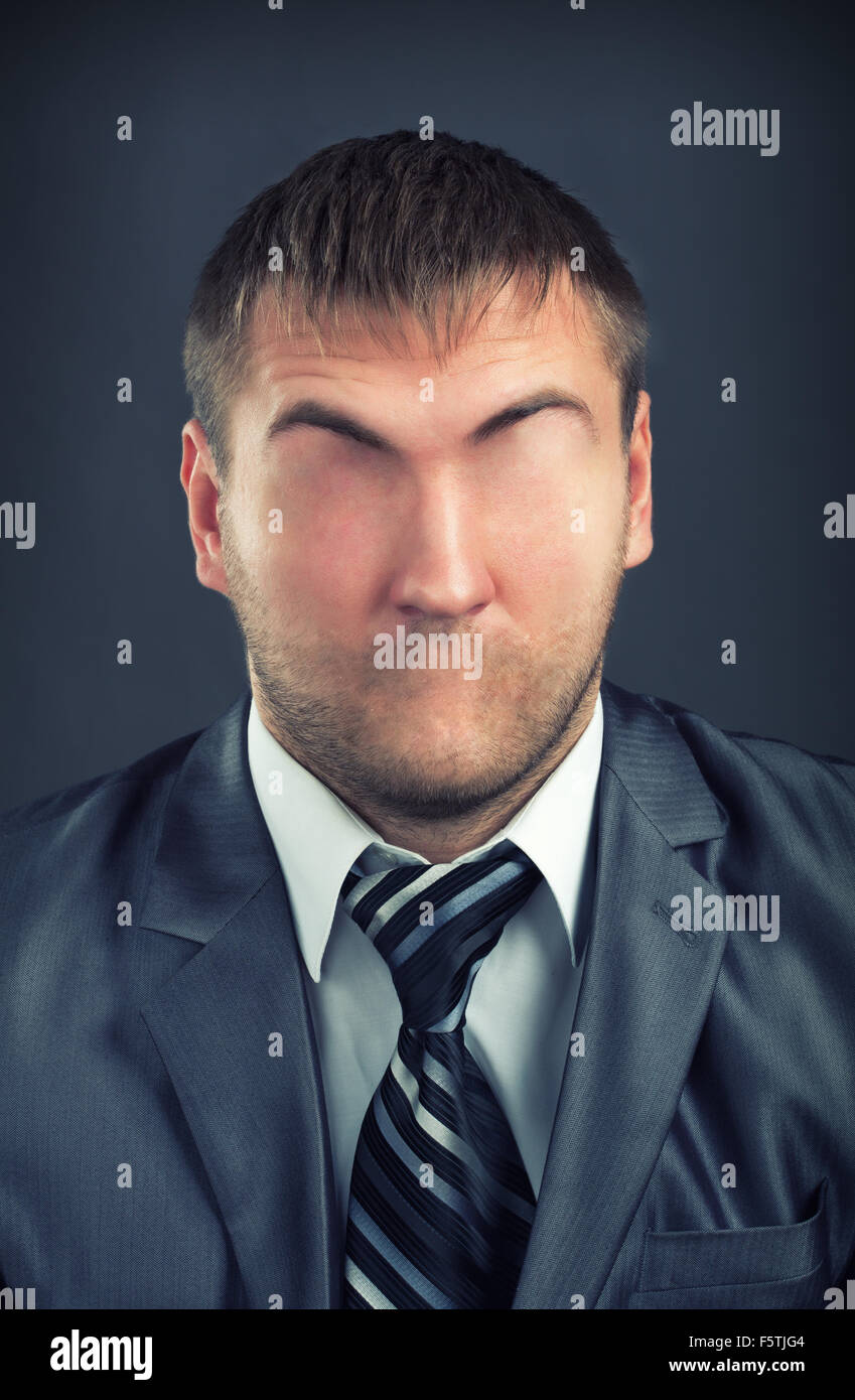 Portrait of businessman without face Stock Photo - Alamy