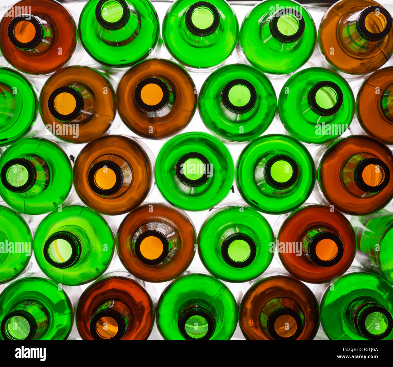 Background of many colorful glass bottles Stock Photo - Alamy