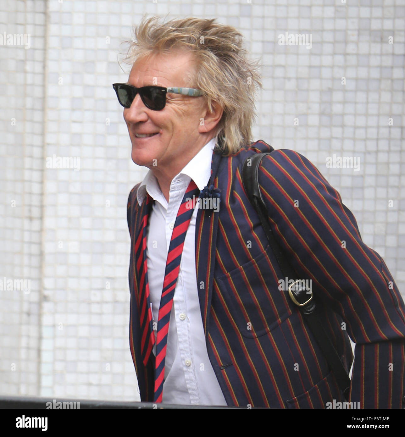 Rod Stewart outside itv studios Featuring: Rod Stewart Where: London ...