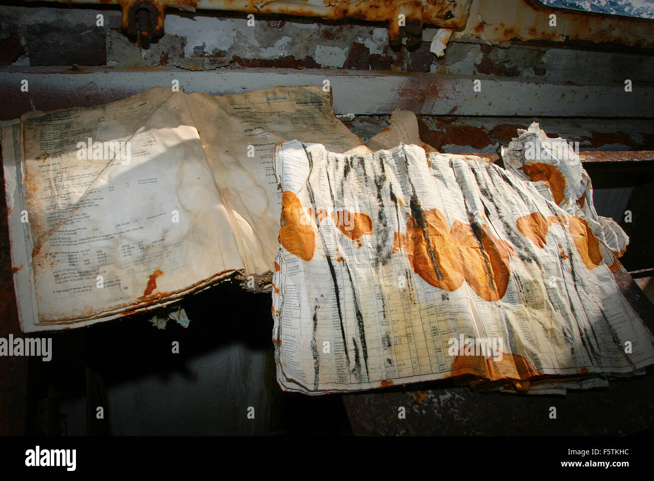 Old rusty sailing books (Journals Stock Photo - Alamy
