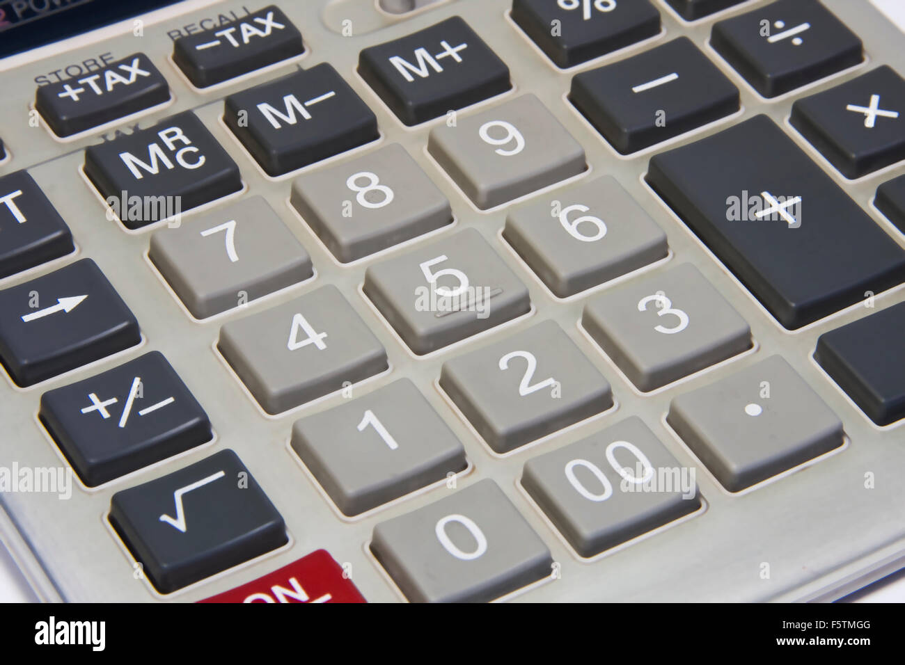 Calculator numbers closeup Stock Photo - Alamy