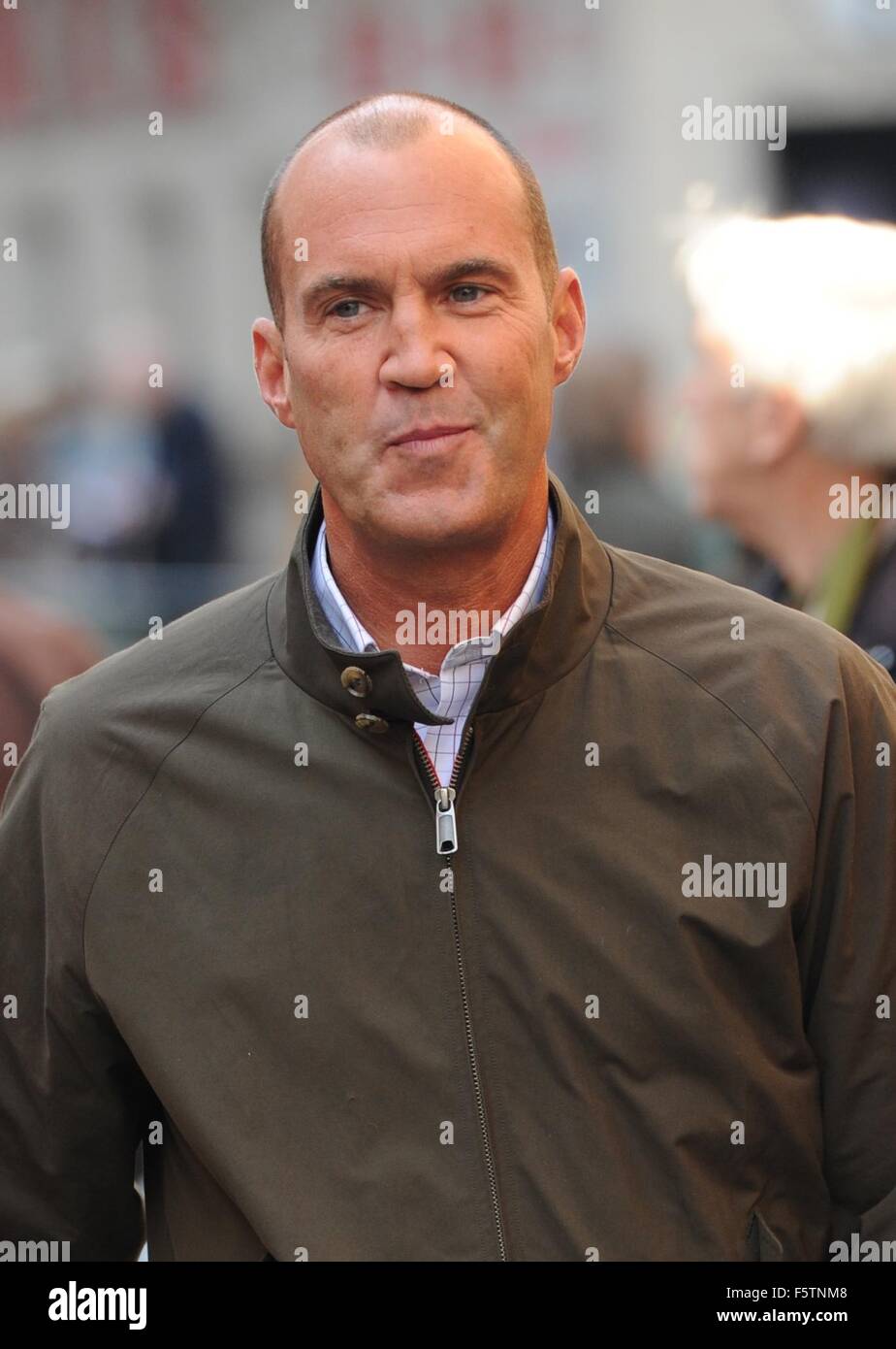Johnny Vaughan seen out in London outside Global radio Studios ...