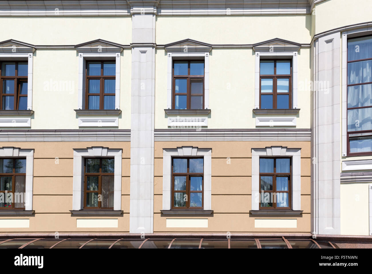 Modern building with windows close up Stock Photo - Alamy