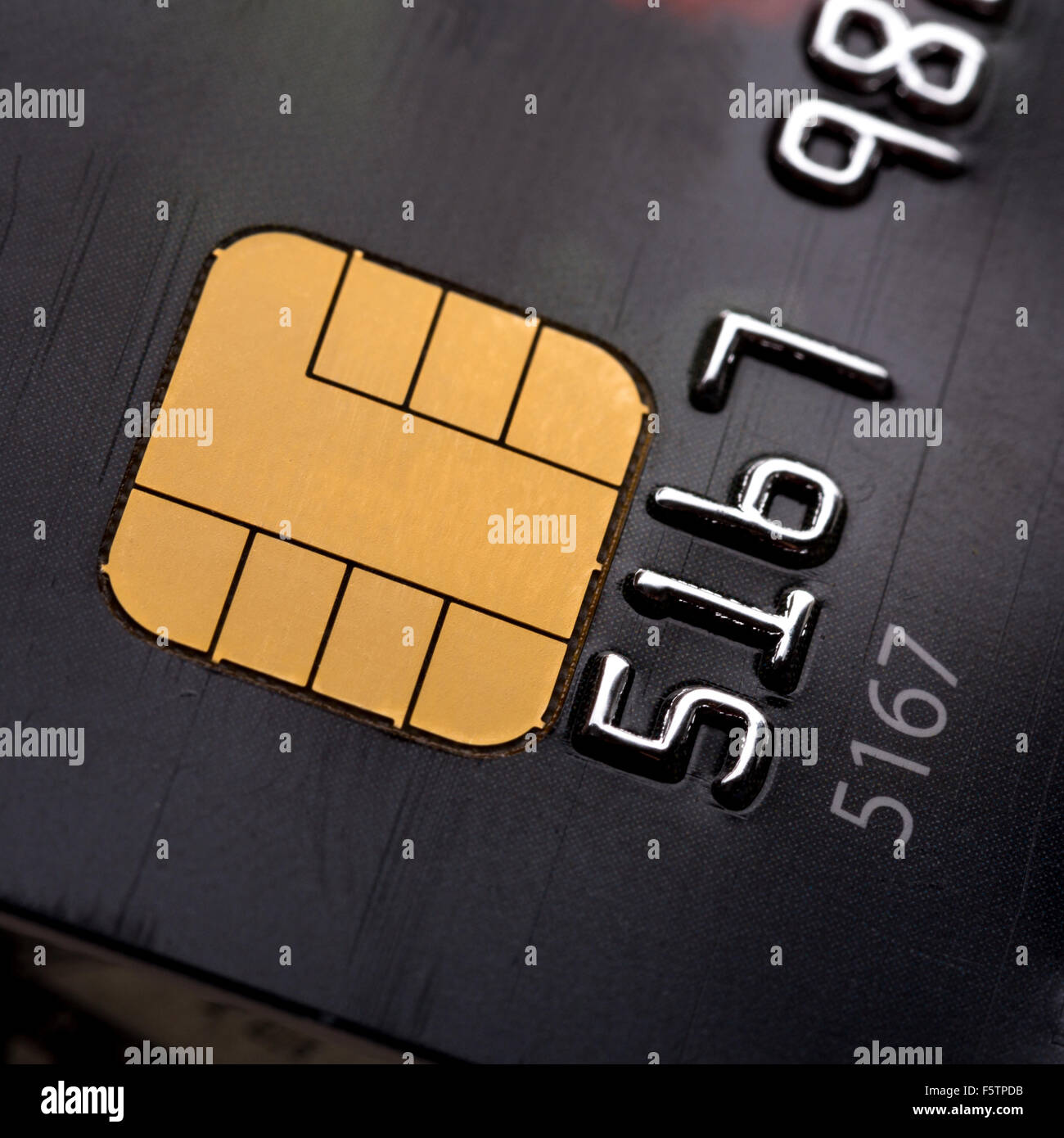 Closeup of credit card micro chip Stock Photo - Alamy