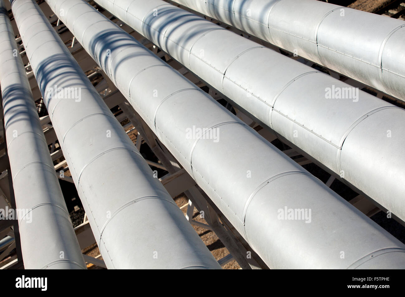 Metal pipes of metallurgical plant Stock Photo - Alamy
