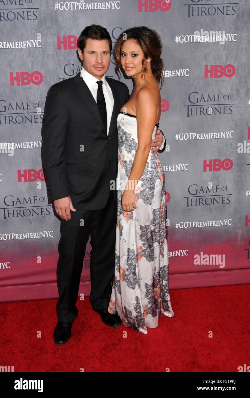 New York City, NY. USA. Nick Lachey & Vanessa Lachey at the 'Game Of ...