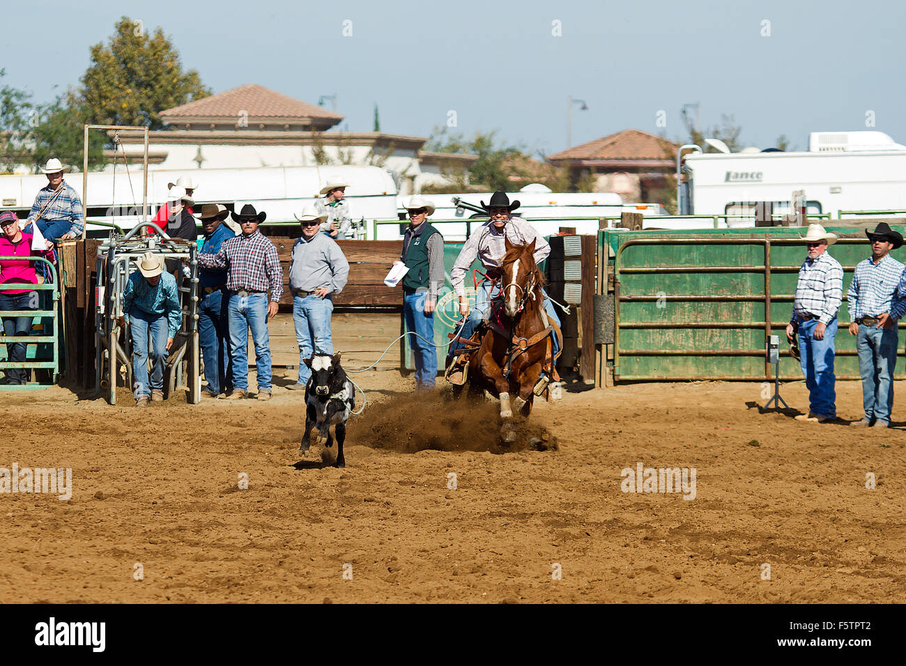 Youth compete in a NSRA youth rodeo in Lincoln, California Stock Photo ...