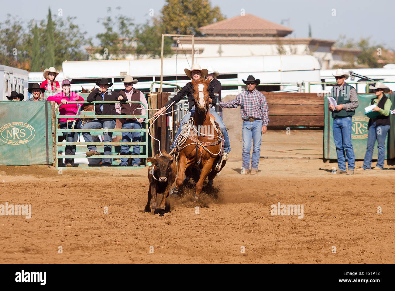 Youth compete in a NSRA youth rodeo in Lincoln, California Stock Photo ...