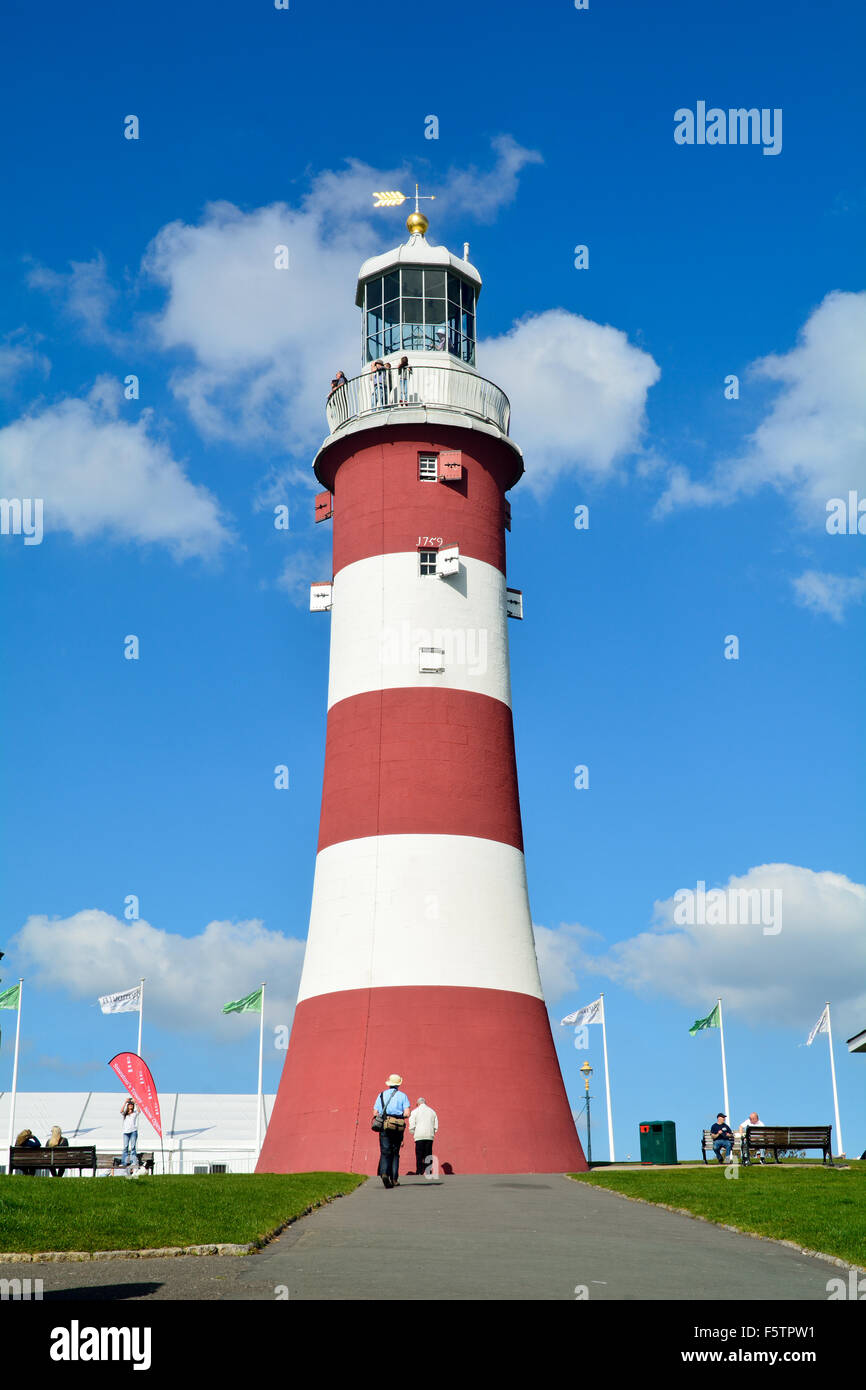 Smeatons Tower, an Eddystone lighthouse originally constructed between ...