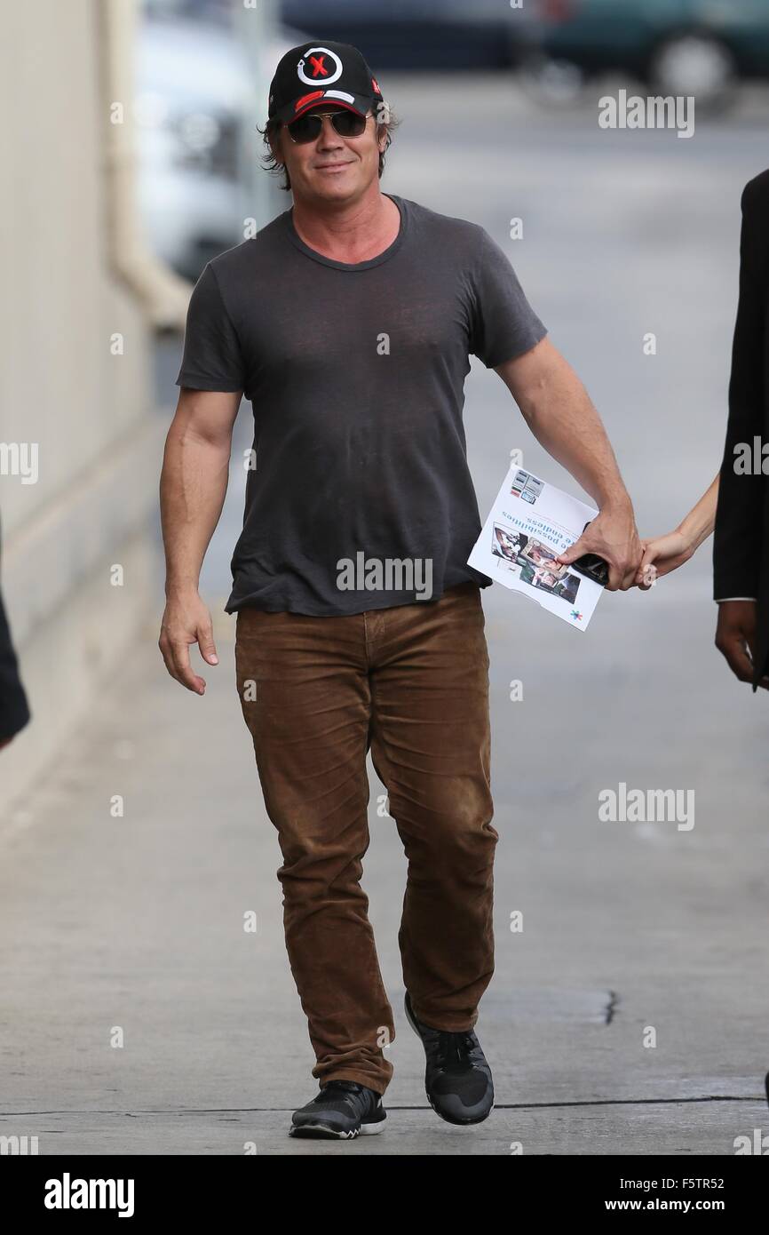 Josh Brolin and Kathryn Boyd seen arriving at ABC studios for Jimmy ...