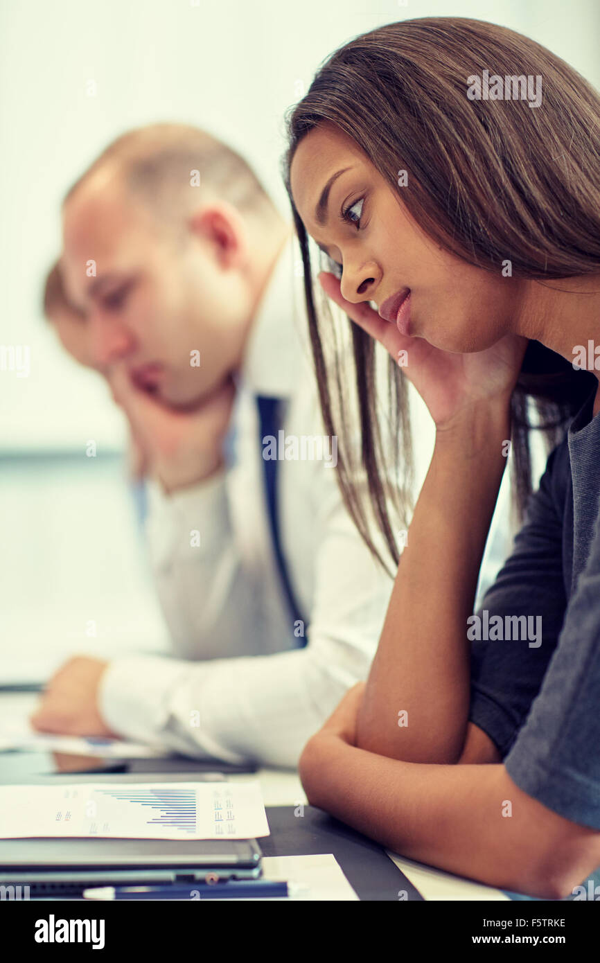business people having problem in office Stock Photo - Alamy