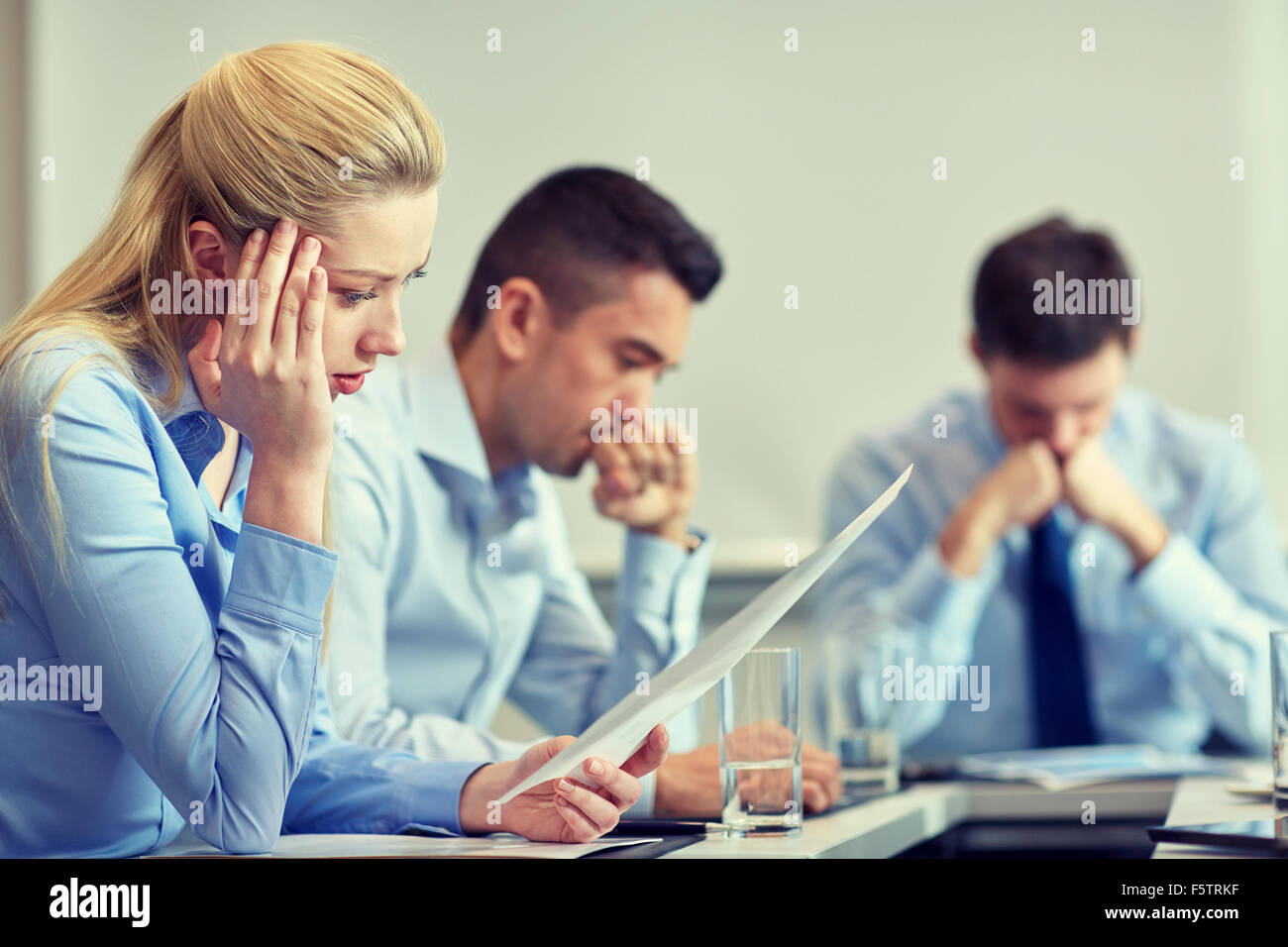 business people having problem in office Stock Photo - Alamy