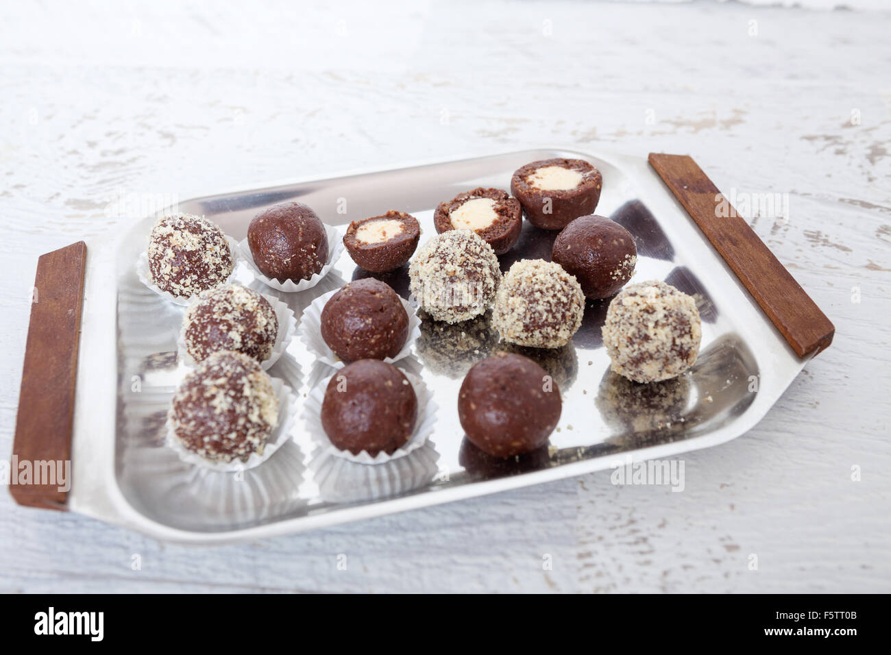 Chocolate ball cake hi-res stock photography and images - Alamy