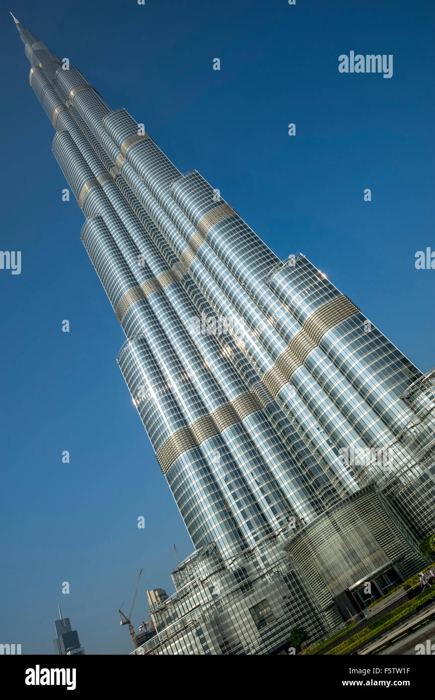 Dubai city landscape, the Burj Al Khalifa Tower Stock Photo - Alamy