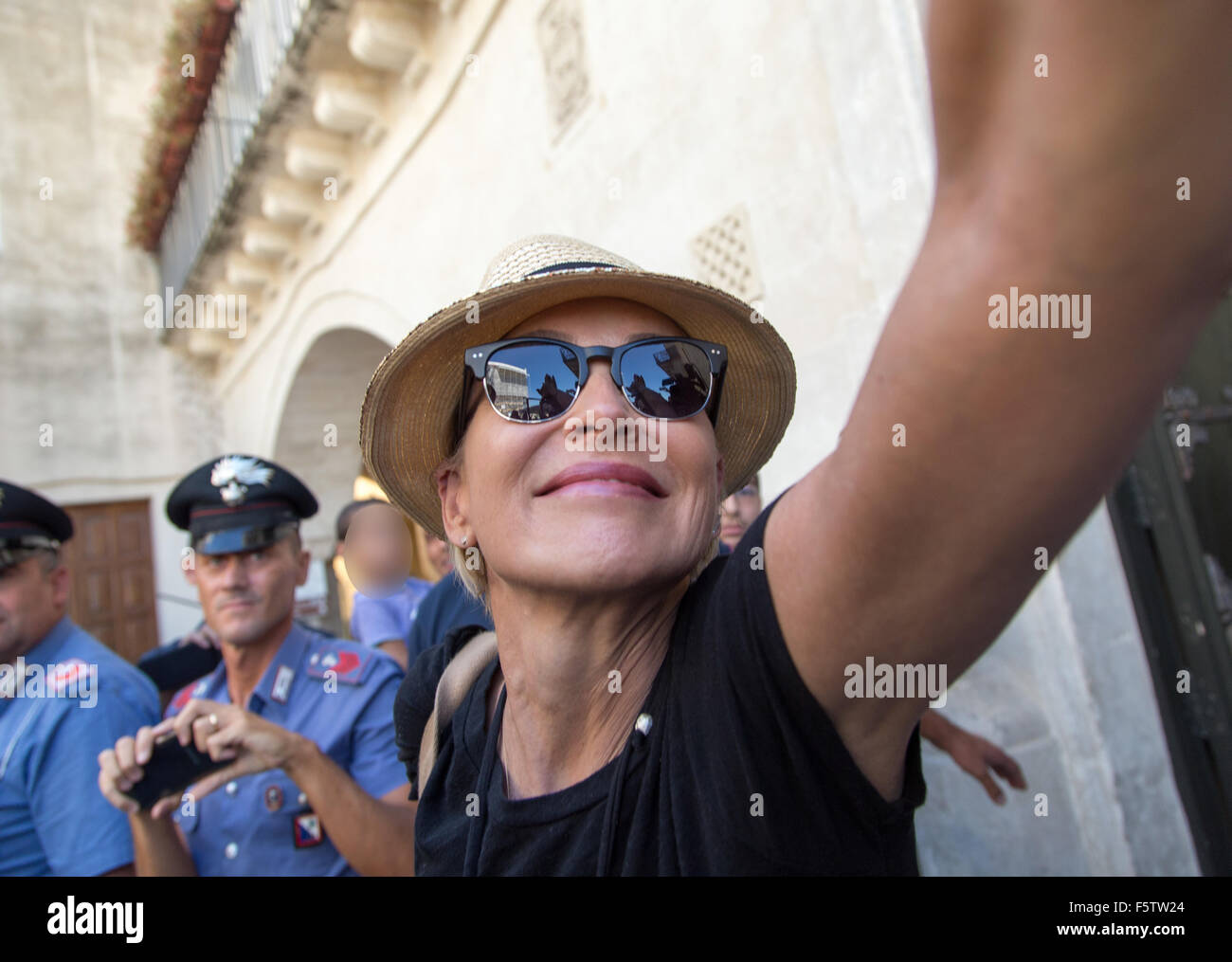 Sharon Stone out in Milan Featuring: Sharon Stone Where: Milan, Italy ...