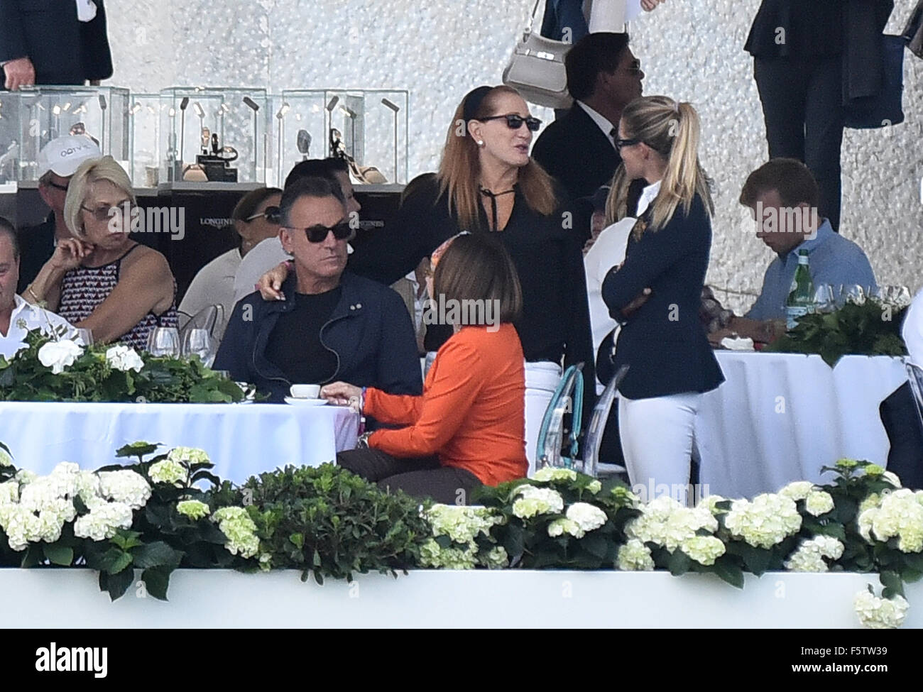 Jessica Springsteen competes during the Longines Global Champions Tour ...