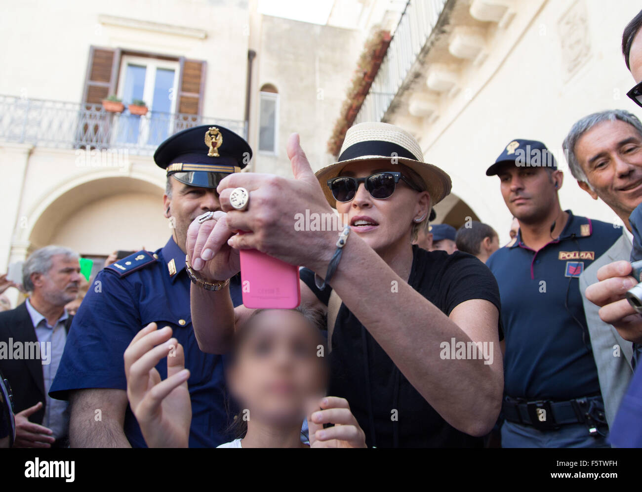 Sharon Stone out in Milan Featuring: Sharon Stone Where: Milan, Italy ...