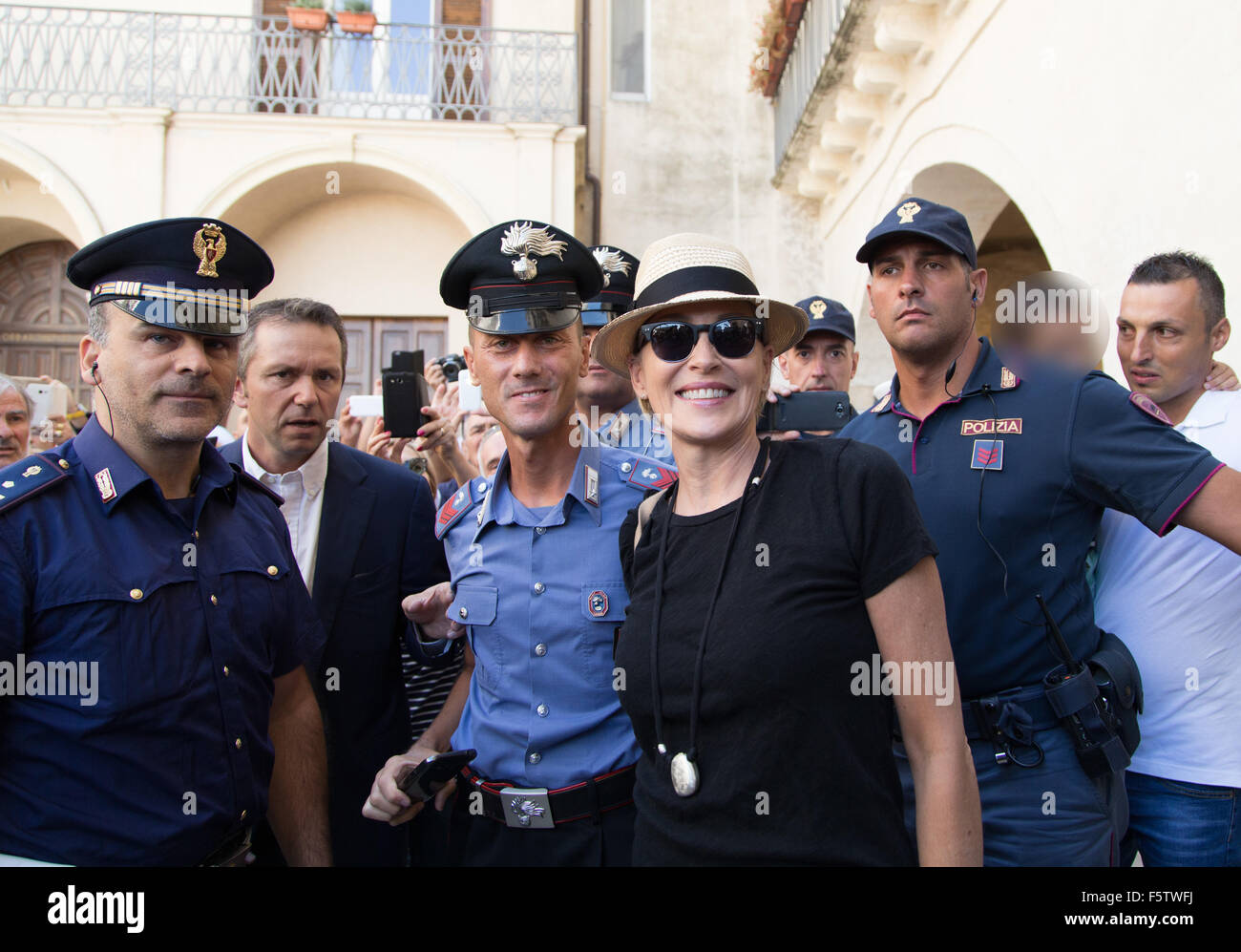 Sharon Stone out in Milan Featuring: Sharon Stone Where: Milan, Italy ...