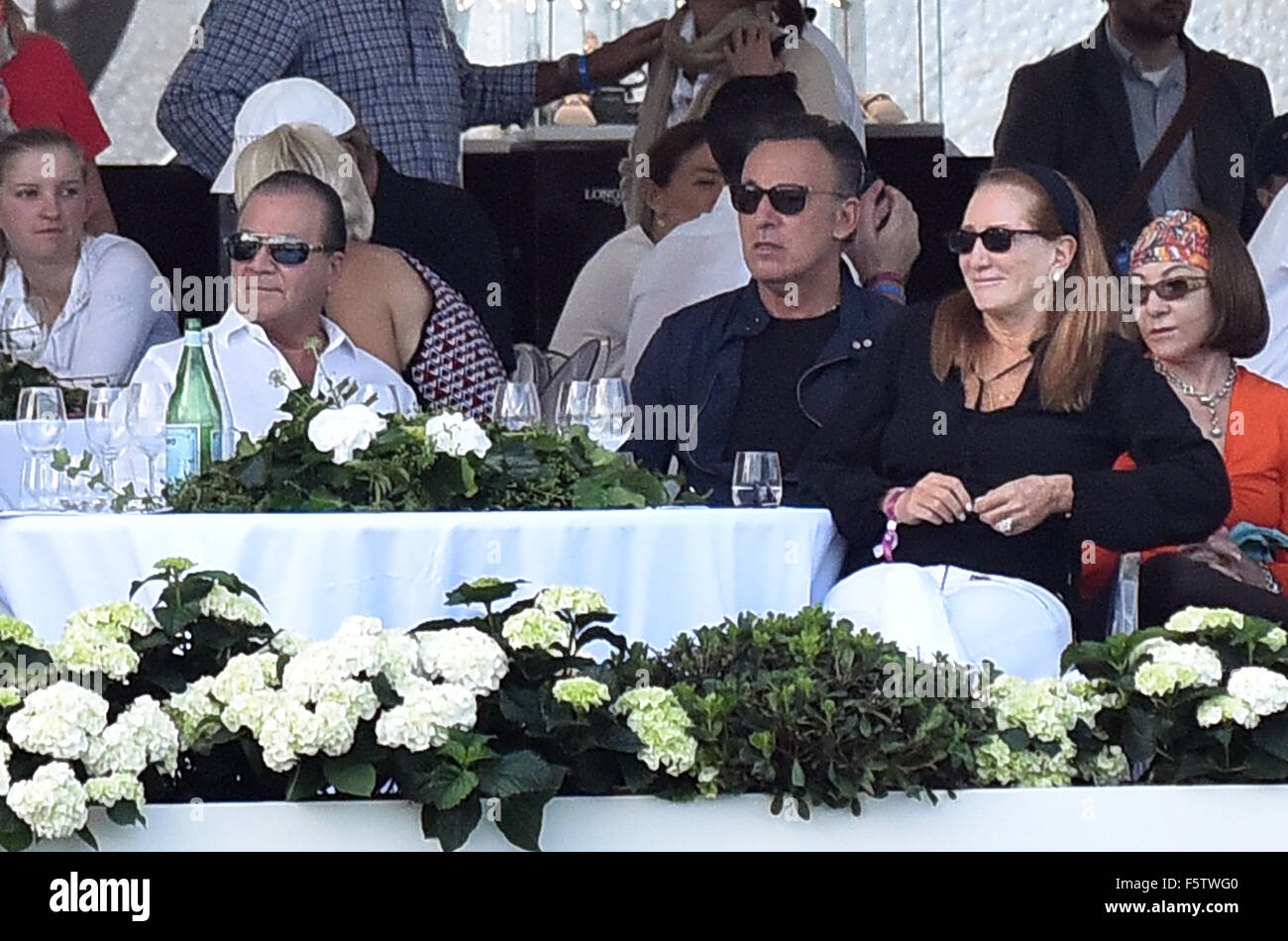 Jessica Springsteen competes during the Longines Global Champions Tour ...