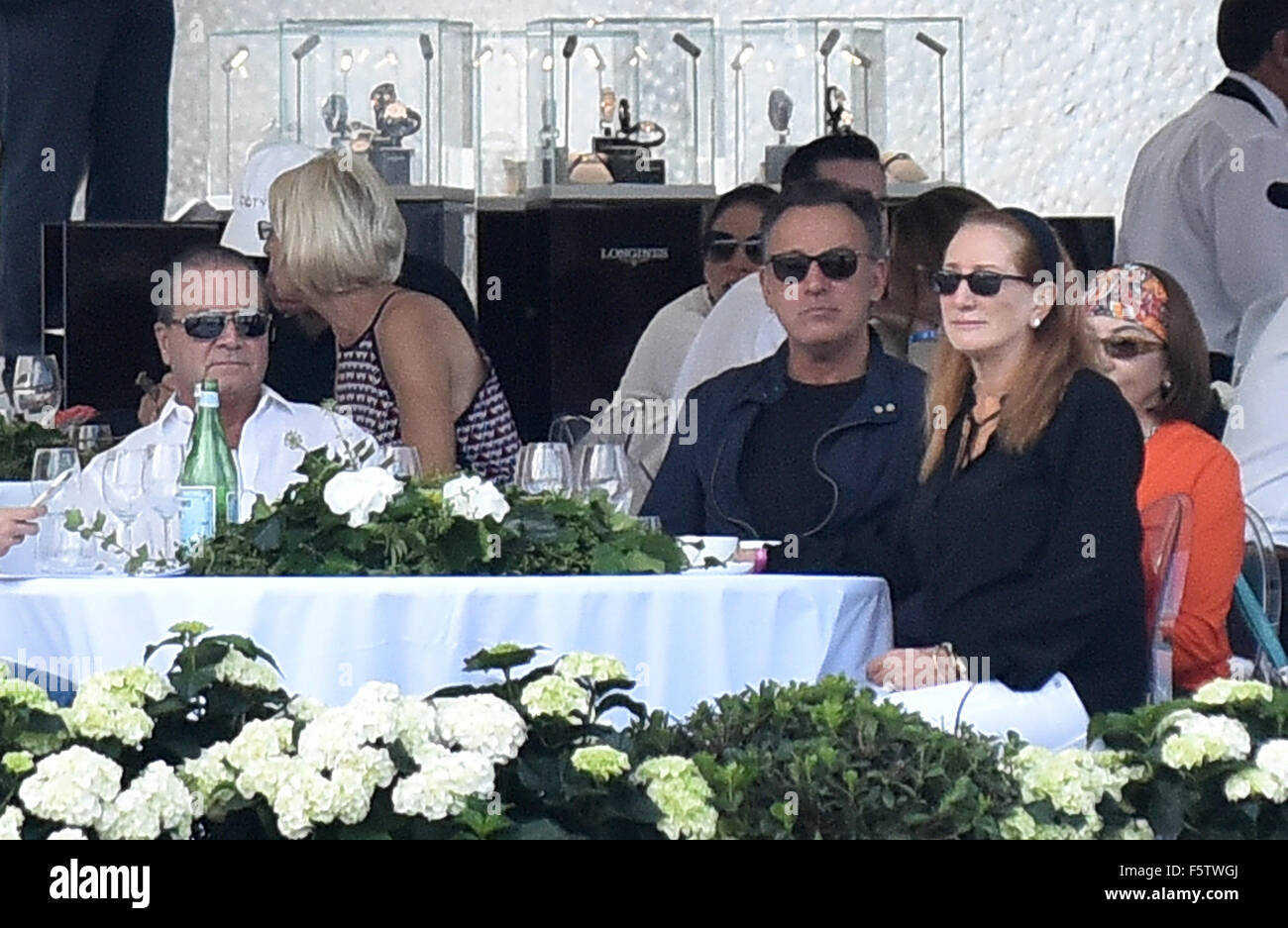 Jessica Springsteen competes during the Longines Global Champions Tour ...