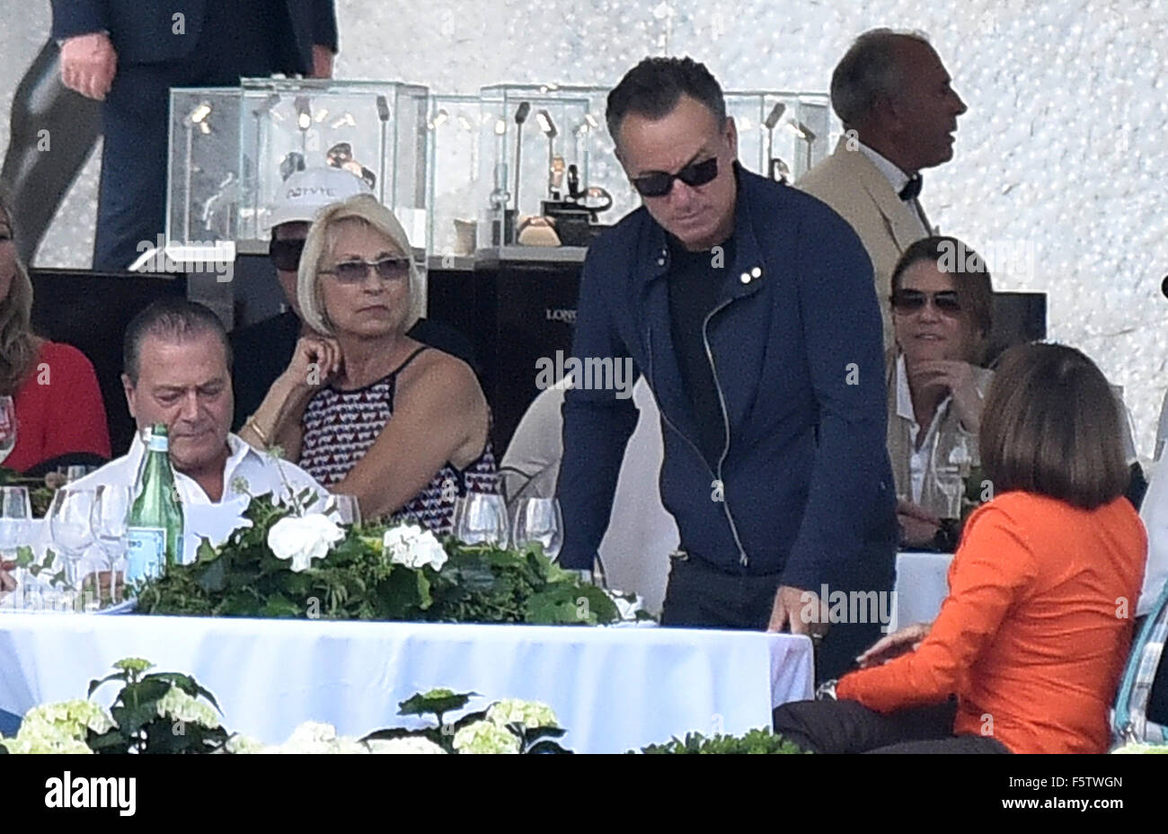 Jessica Springsteen competes during the Longines Global Champions Tour ...