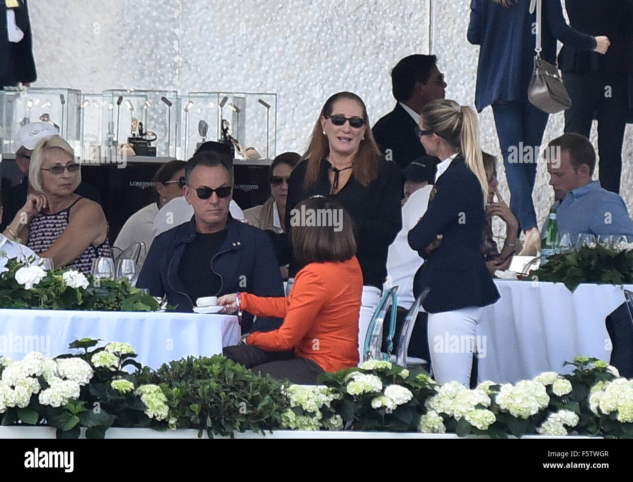 Jessica Springsteen competes during the Longines Global Champions Tour ...