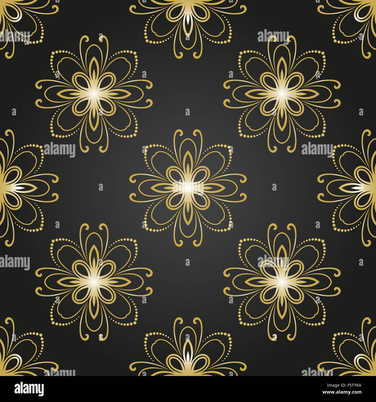 Floral Fine Seamless Pattern Stock Photo - Alamy