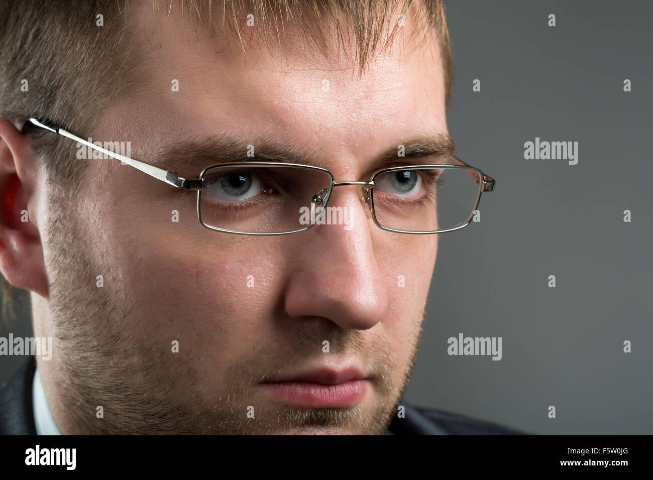 Closeup portrait of serious businessman Stock Photo - Alamy