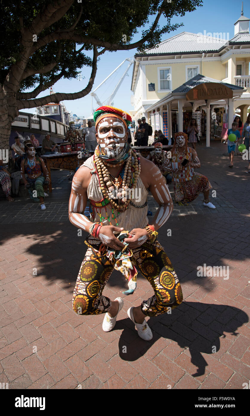 African male dancer on the V&A Waterfront in Cape Town S Africa Stock ...