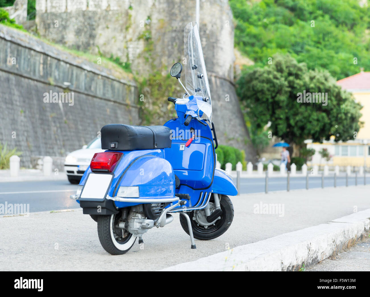 Blue Motorbike High Resolution Stock Photography and Images - Alamy