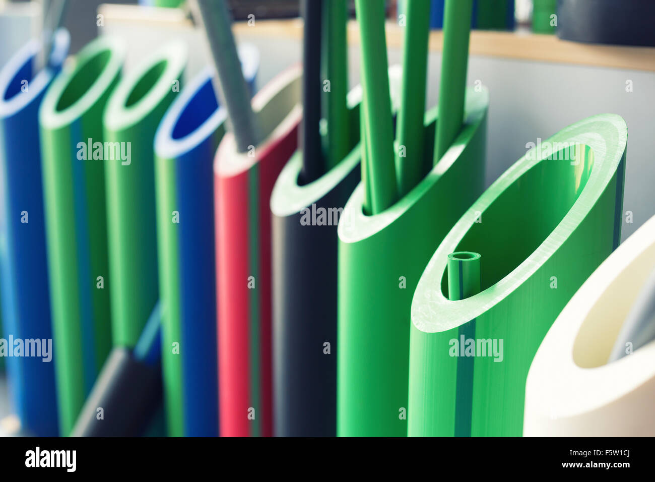 Samples of different polymer pipes Stock Photo - Alamy