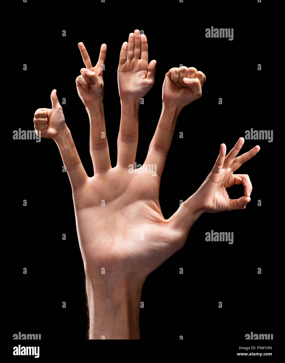 Hand signs ok hi-res stock photography and images - Alamy
