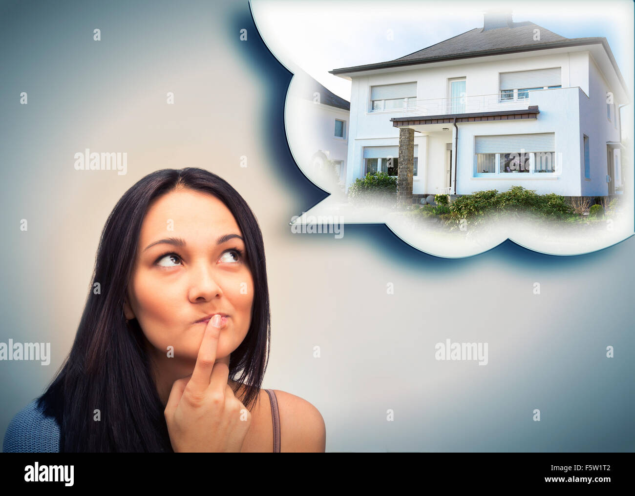 Young girl dreams about their future Stock Photo - Alamy